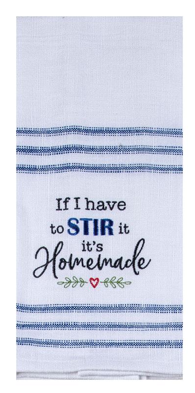 Embroidered Tea Towel - Homemade – Calico Hutch