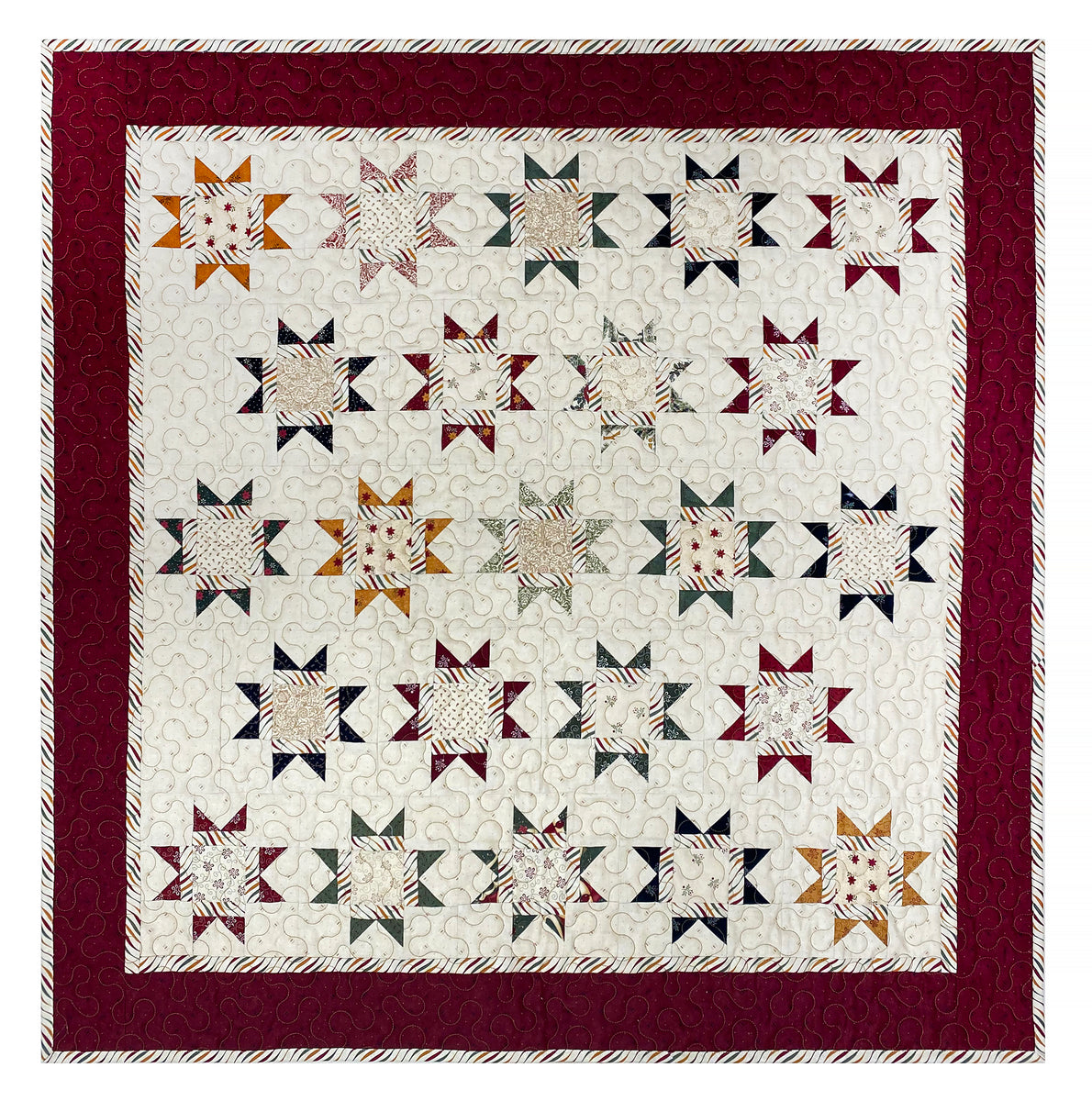 Christmas Stars Table Topper Fabric Kit – Calico Hutch
