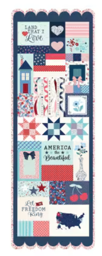 Star-Spangled Beauty Ladder Quilt Kit - KimberBell – Calico Hutch